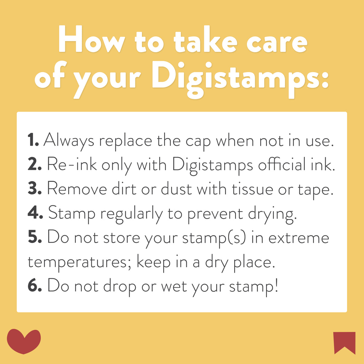 How to Take Care of Your Digistamps – Digistamps Philippines